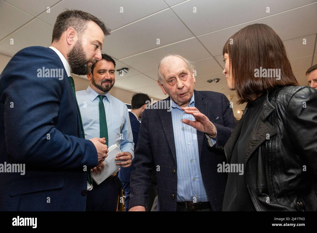 SDLP Leader Colum Eastwood (left) during the SDLP Assembly election ...
