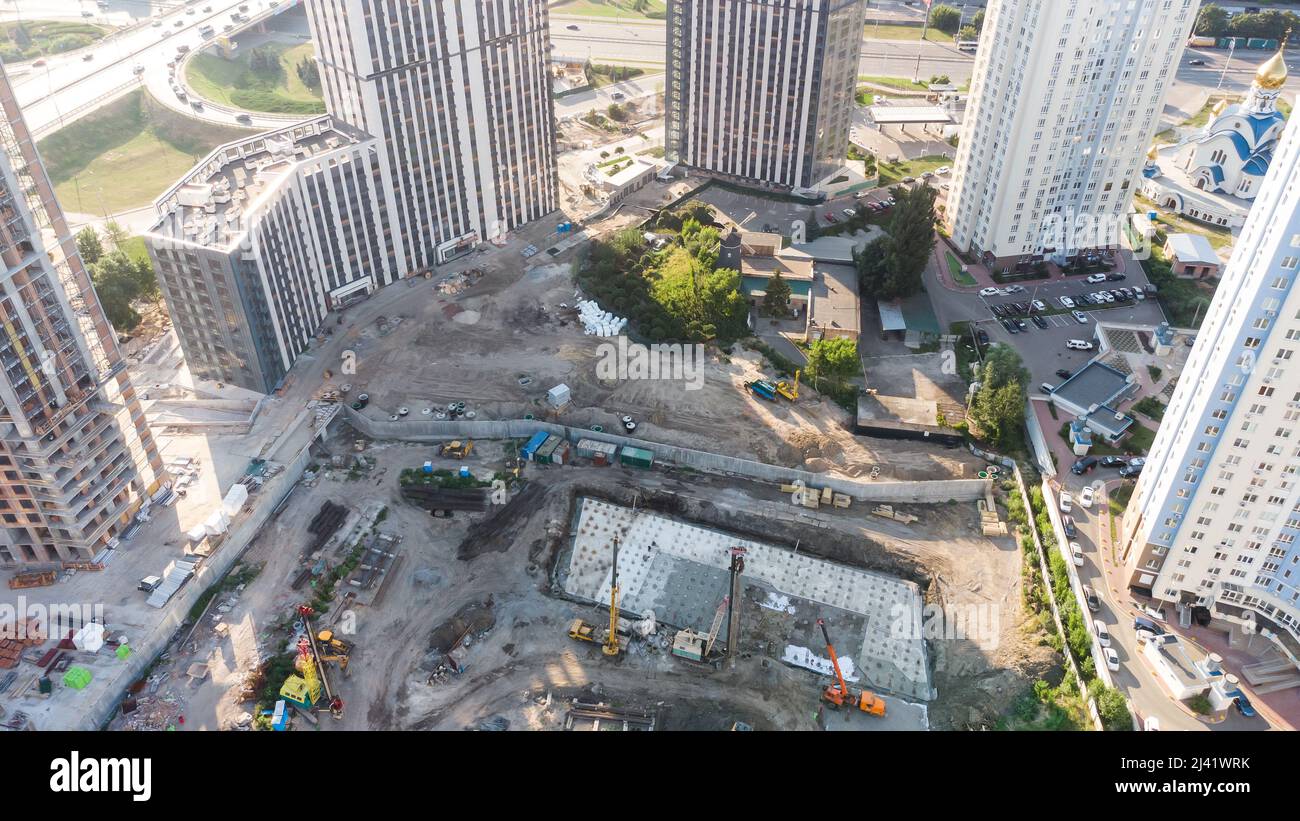 construction of a large residential complex Stock Photo - Alamy