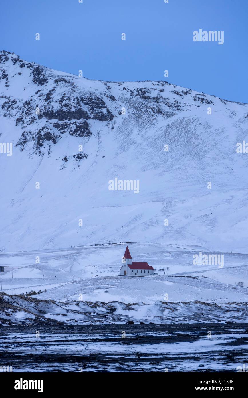 Church village vik vik myrdal hi-res stock photography and images - Alamy
