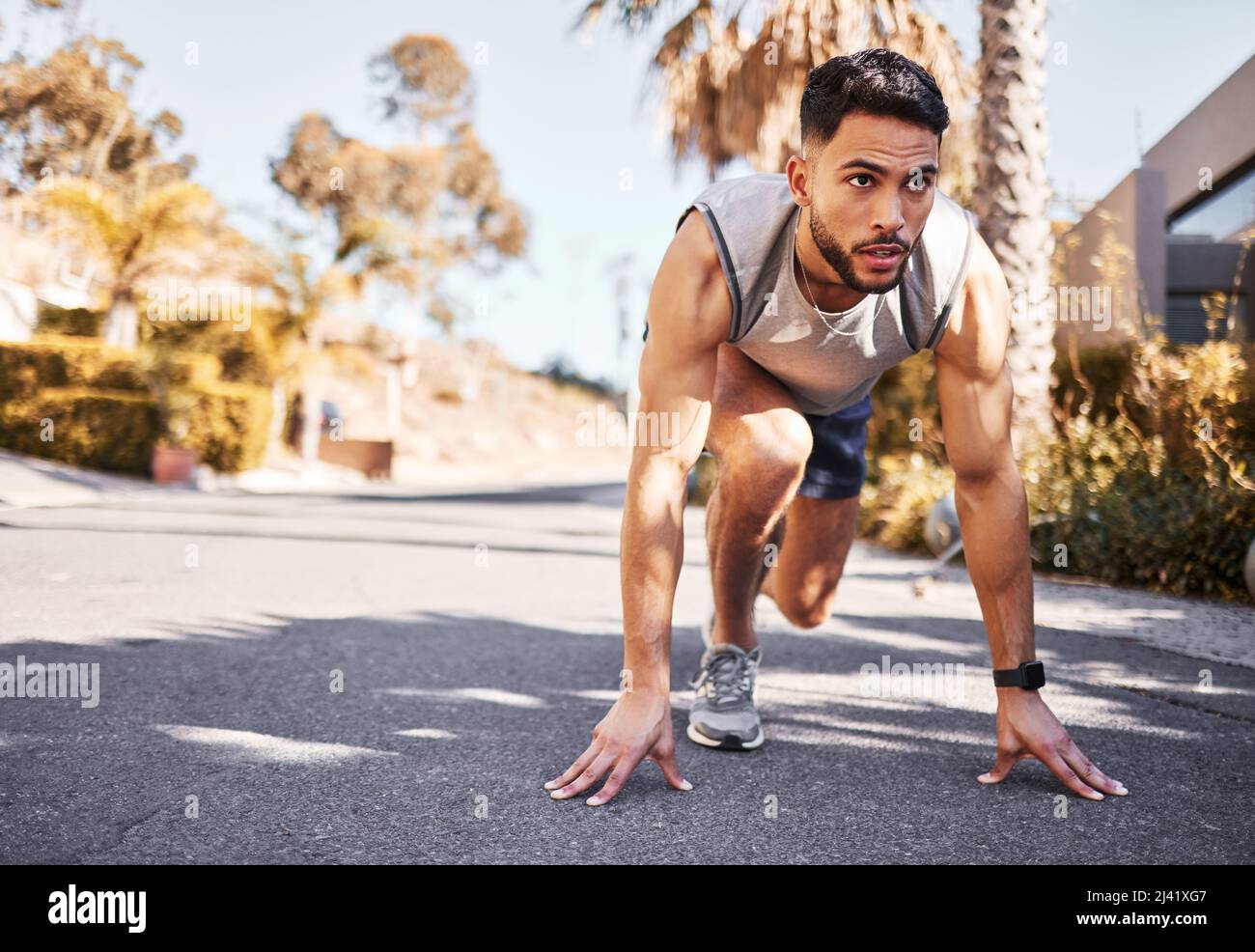 Im already ready to win marathons. Full length shot of a handsome young ...