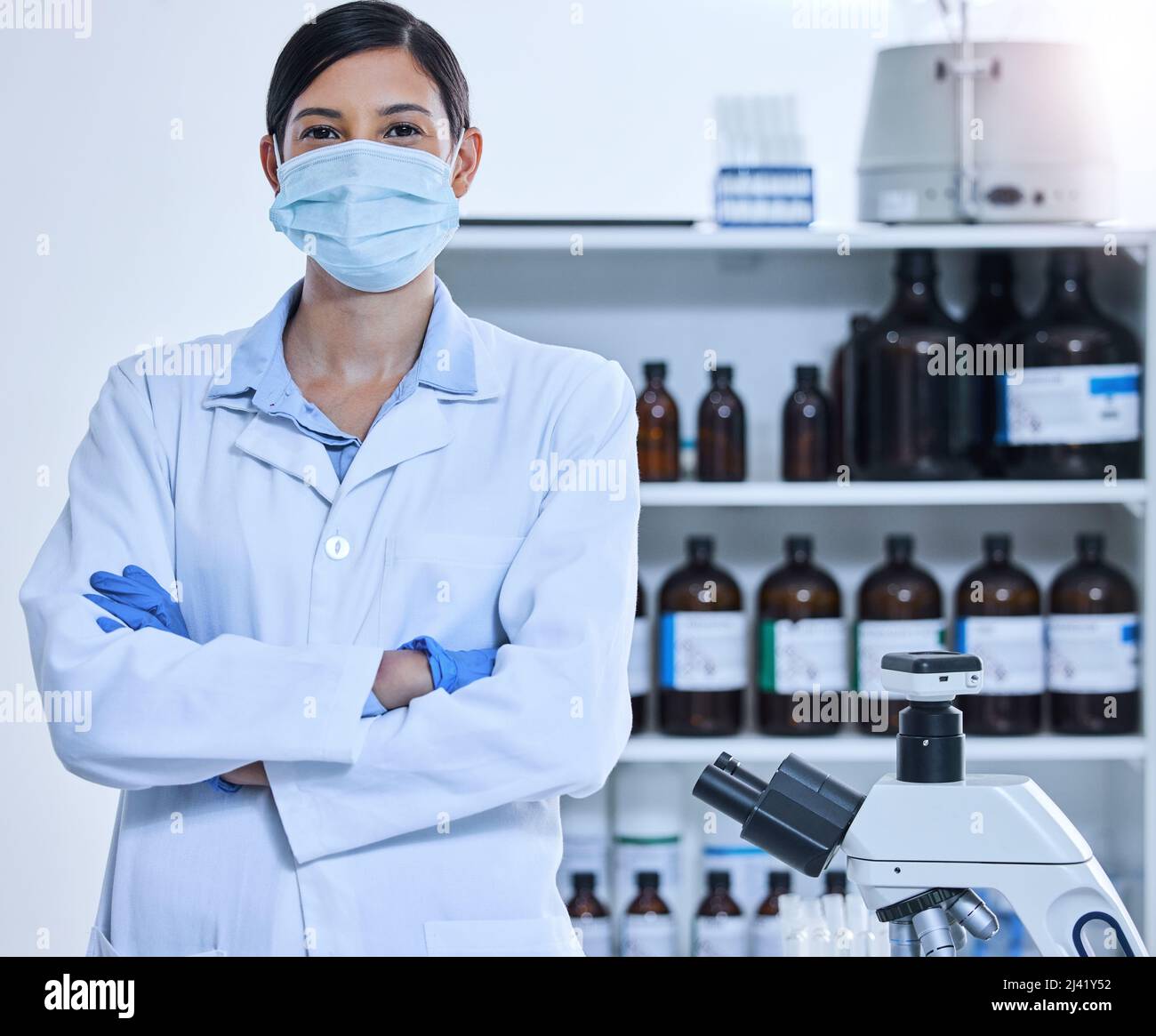 I wont let you down. Cropped portrait of a young female scientist ...