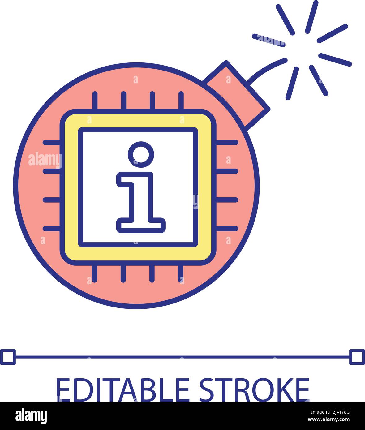 Shocking information RGB color icon Stock Vector Image & Art - Alamy