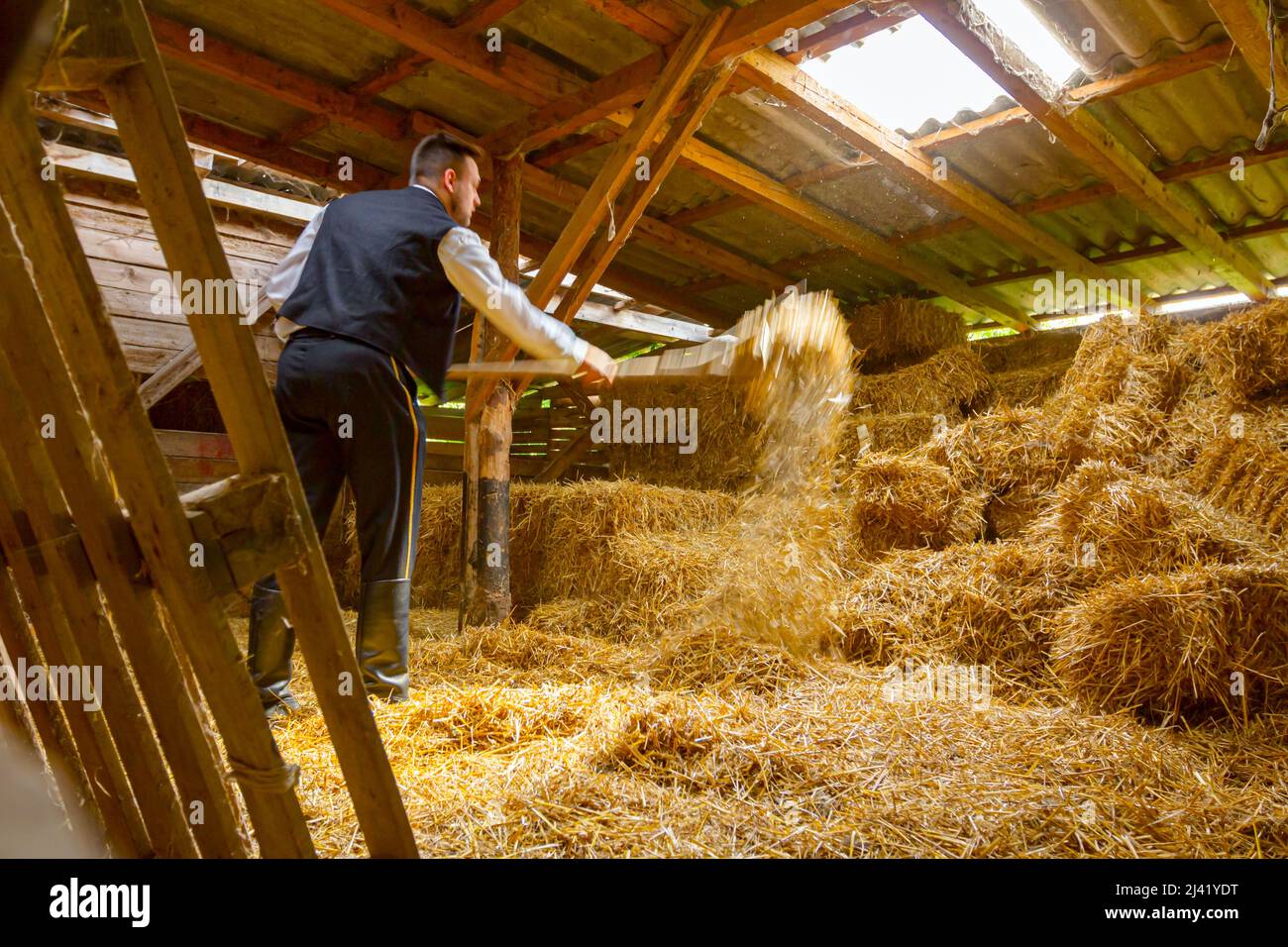 Ivanovo, Vojvodina, Serbia - April 17, 2016: Young male model in ...