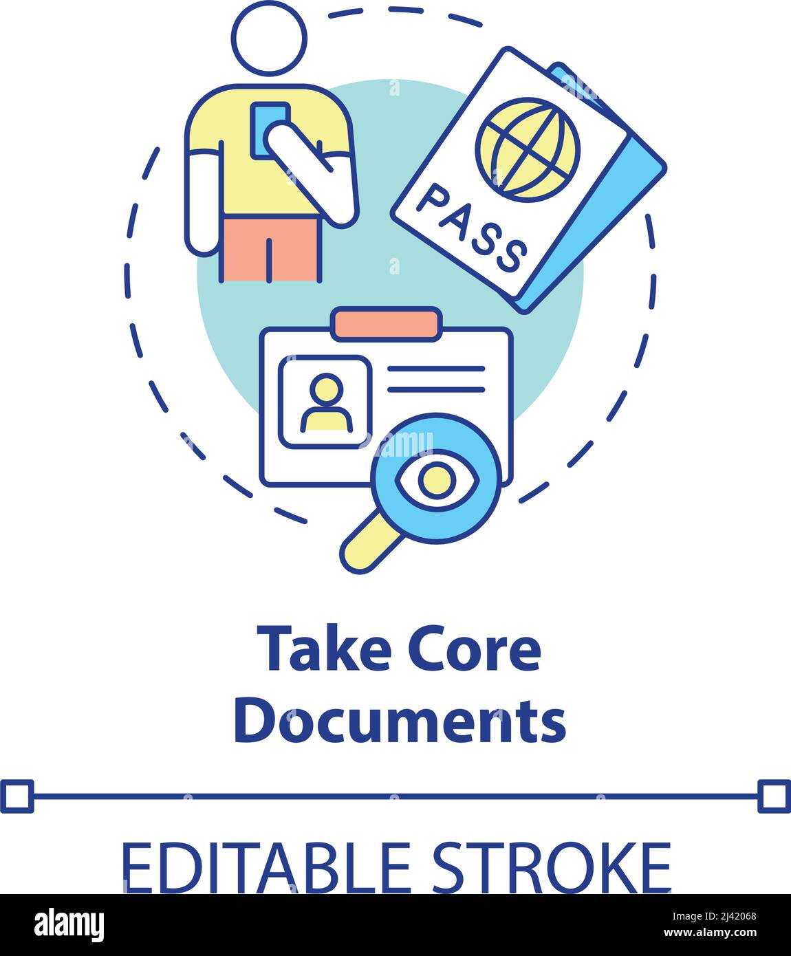 Refugee travel document Stock Vector Images - Alamy