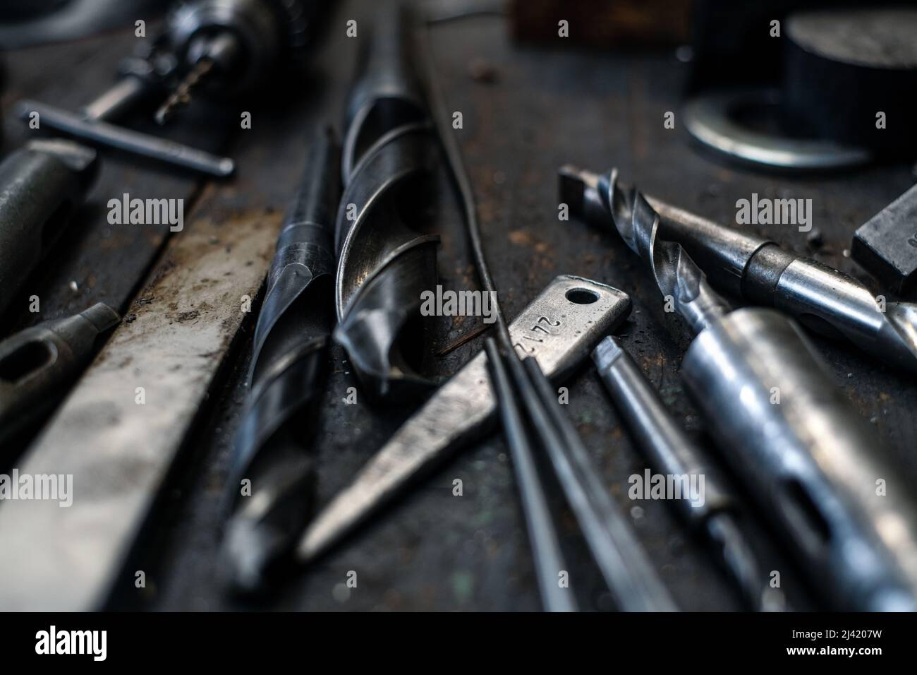 Assortment work tools in workshop hi-res stock photography and images ...