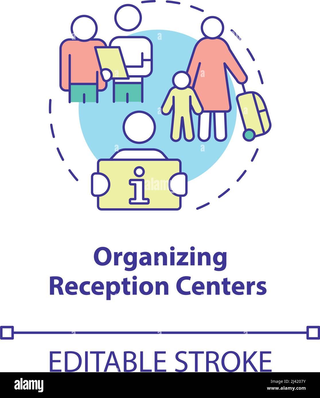 Refugee accommodation refugee reception center Stock Vector Images - Alamy