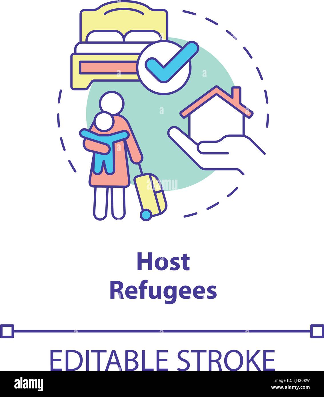 Refugee housing Stock Vector Images - Alamy
