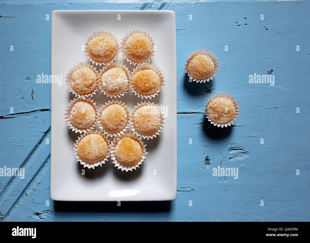 Typical sweet from the city of vila in Spain that is made with egg yolk ...