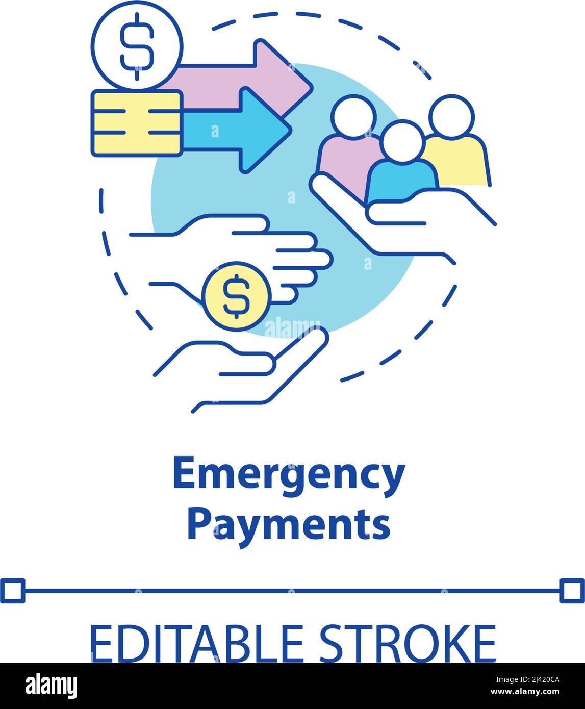 Emergency aid program Stock Vector Images - Alamy