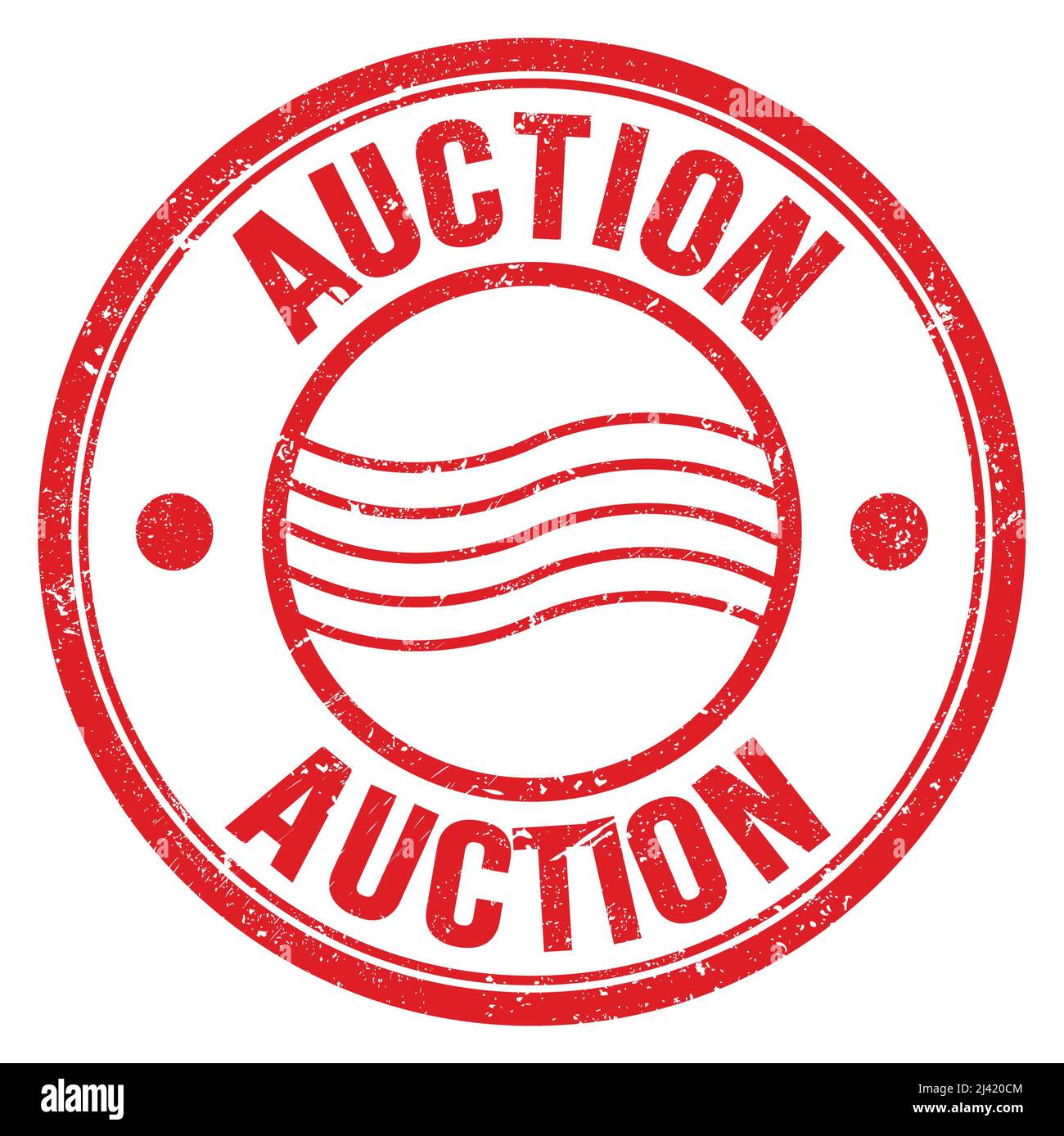 AUCTION word written on red round postal stamp sign Stock Photo - Alamy