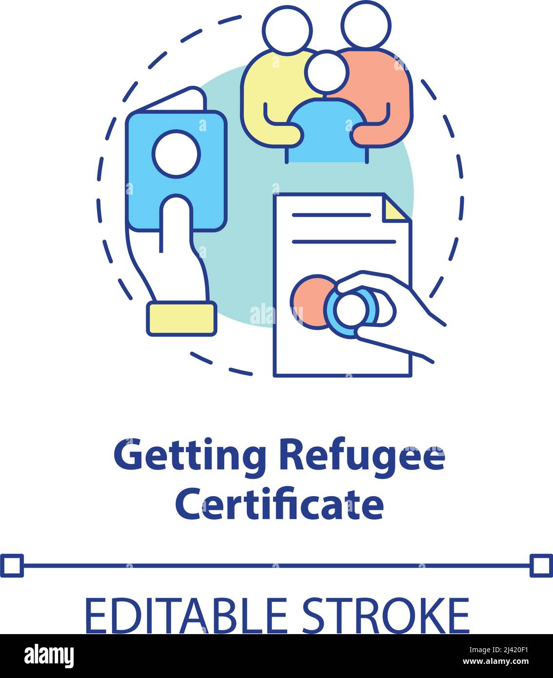 Refugee id Stock Vector Images - Alamy