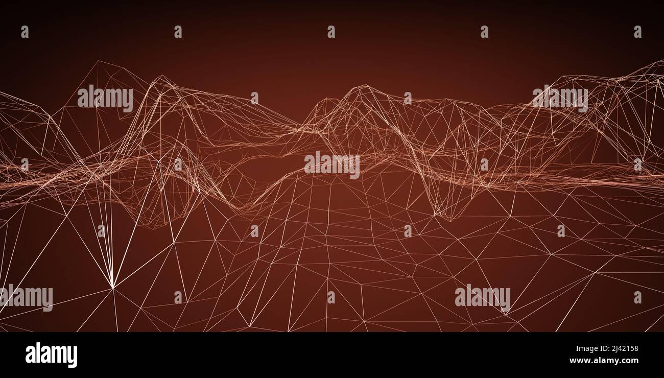Wireframe landscape background hi-res stock photography and images - Alamy