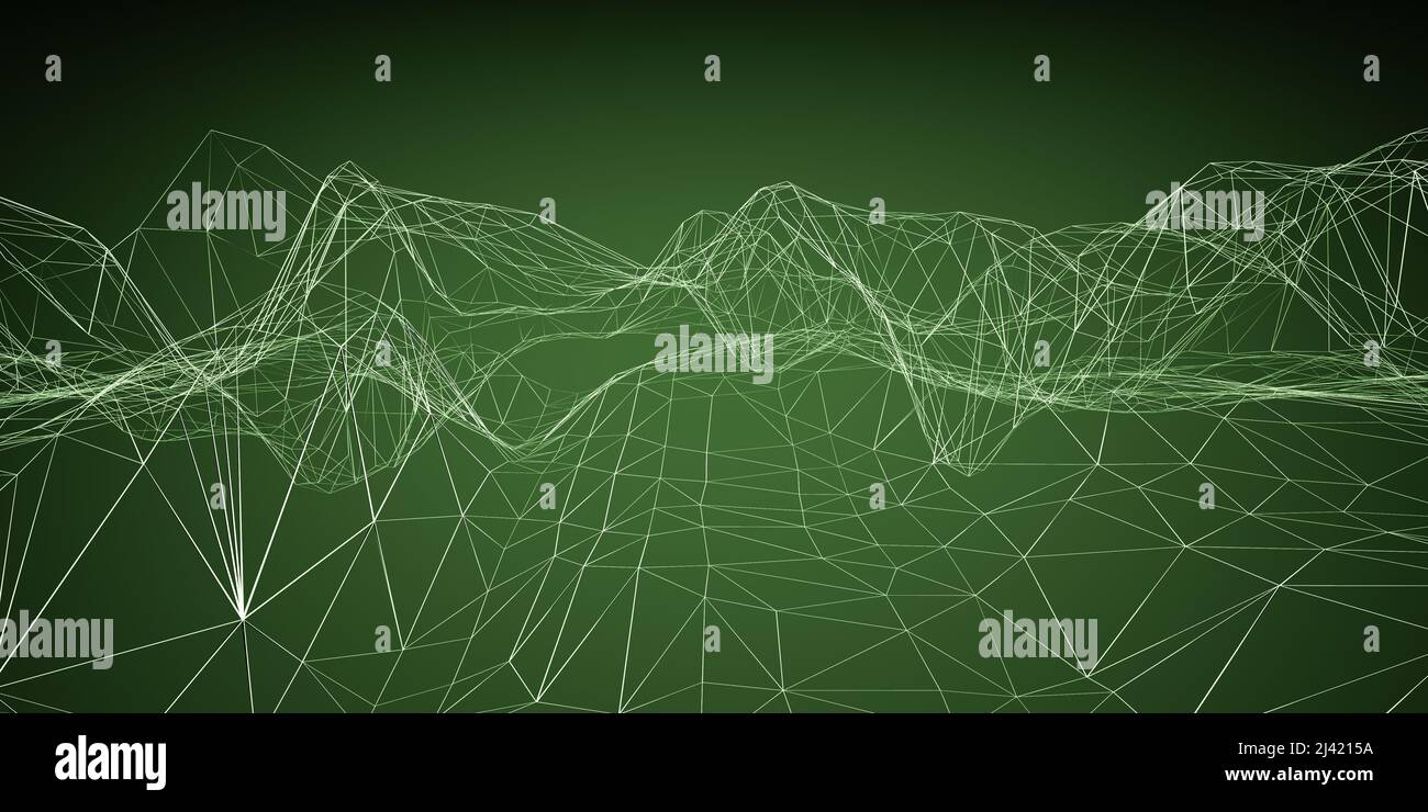 3d wireframe landscape hi-res stock photography and images - Alamy