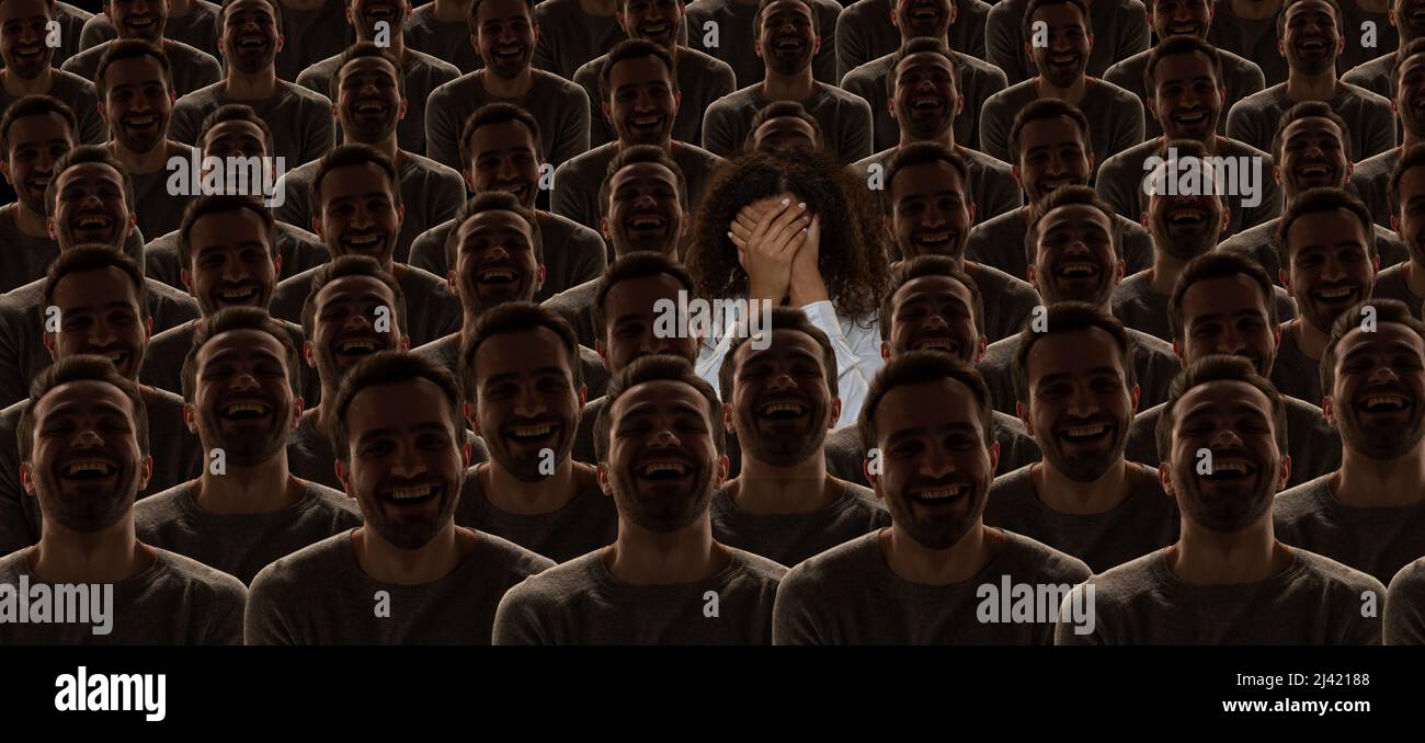 Crowd Of Identical People