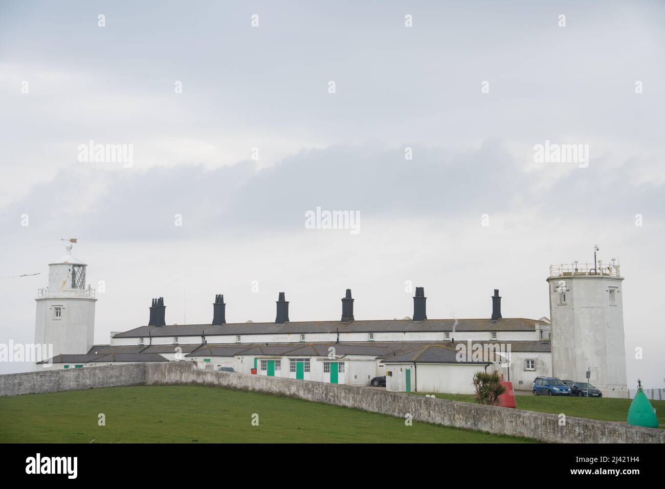 Lizard Lighthouse Heritage Centre, Lizard Point, Cornwall, UK Stock ...