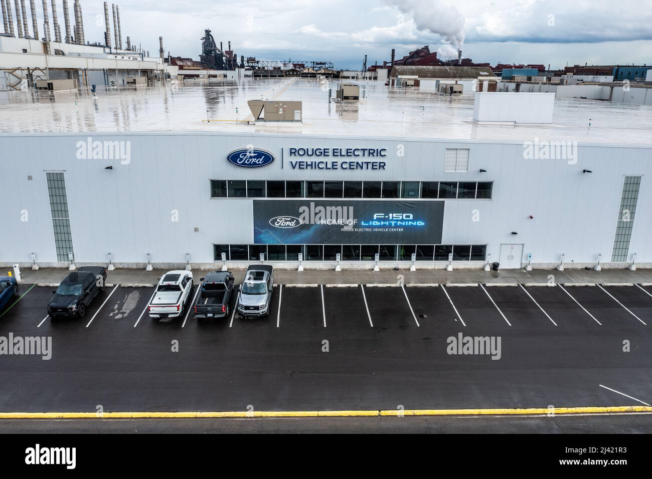Ford River Rouge Complex, EV F-150 Lightning factory , Ford Motor ...