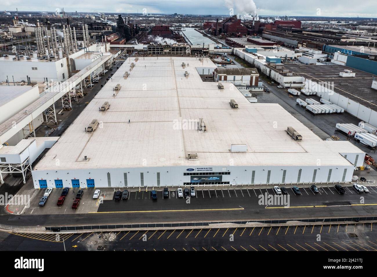 Ford River Rouge Complex, EV F-150 Lightning factory , Ford Motor ...