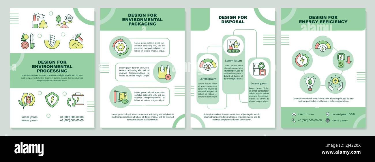 Design for environment green brochure template Stock Vector Image & Art ...