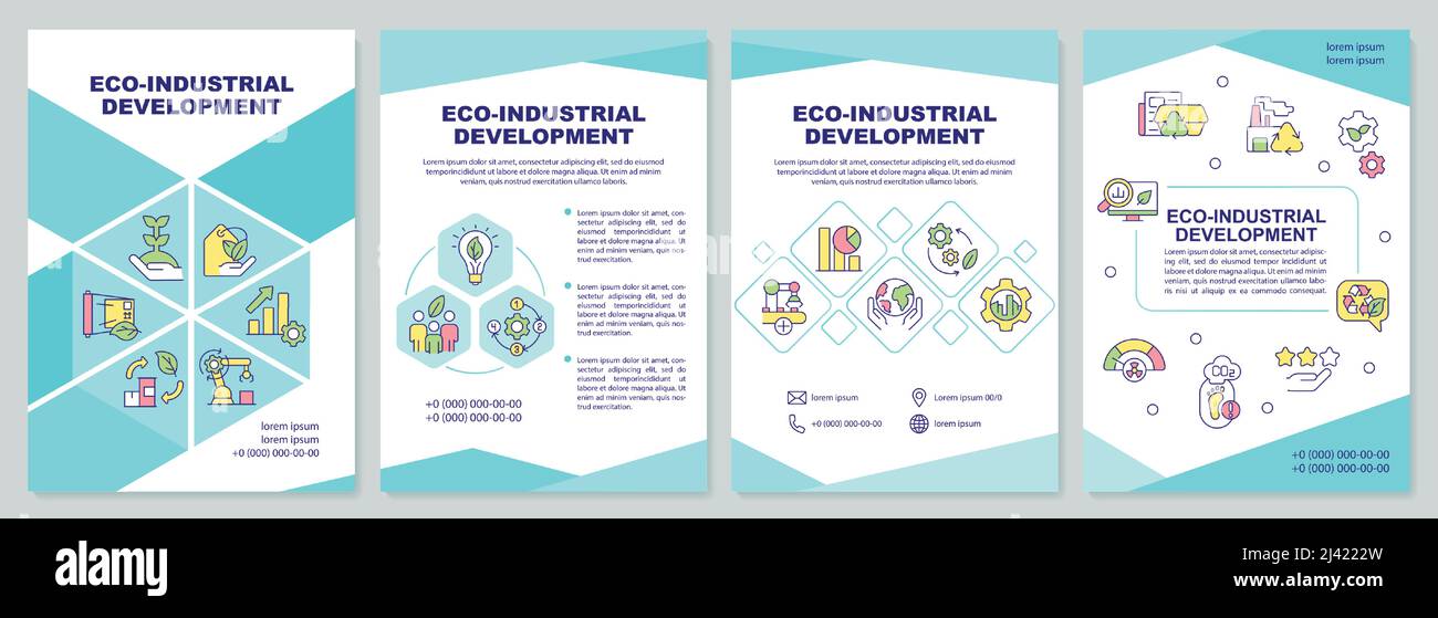 Sustainability report brochure template Stock Vector Images - Alamy