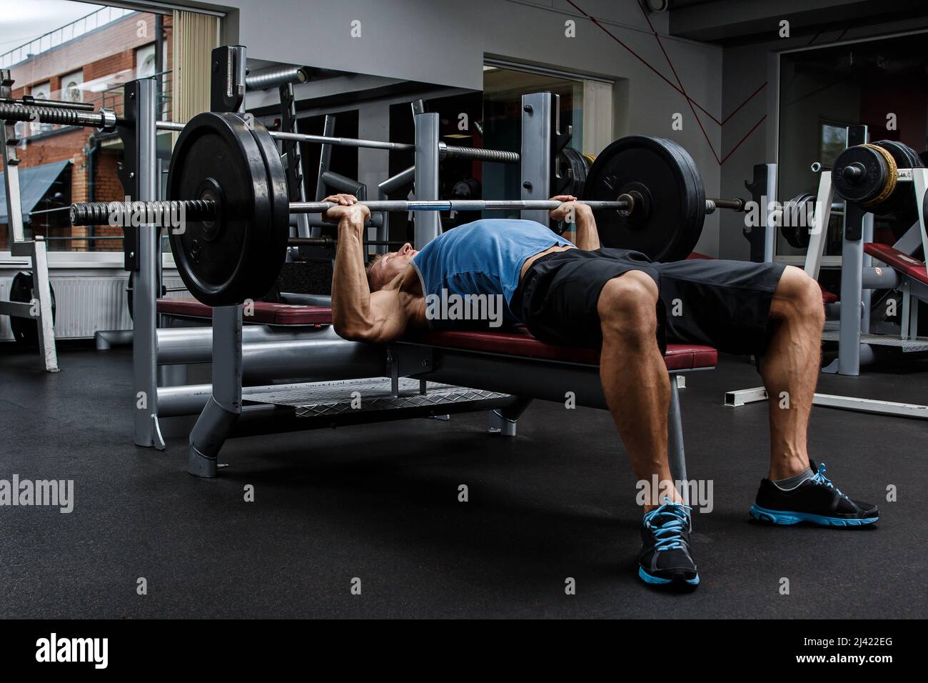 Powerful strong fitness body builder hi-res stock photography and ...