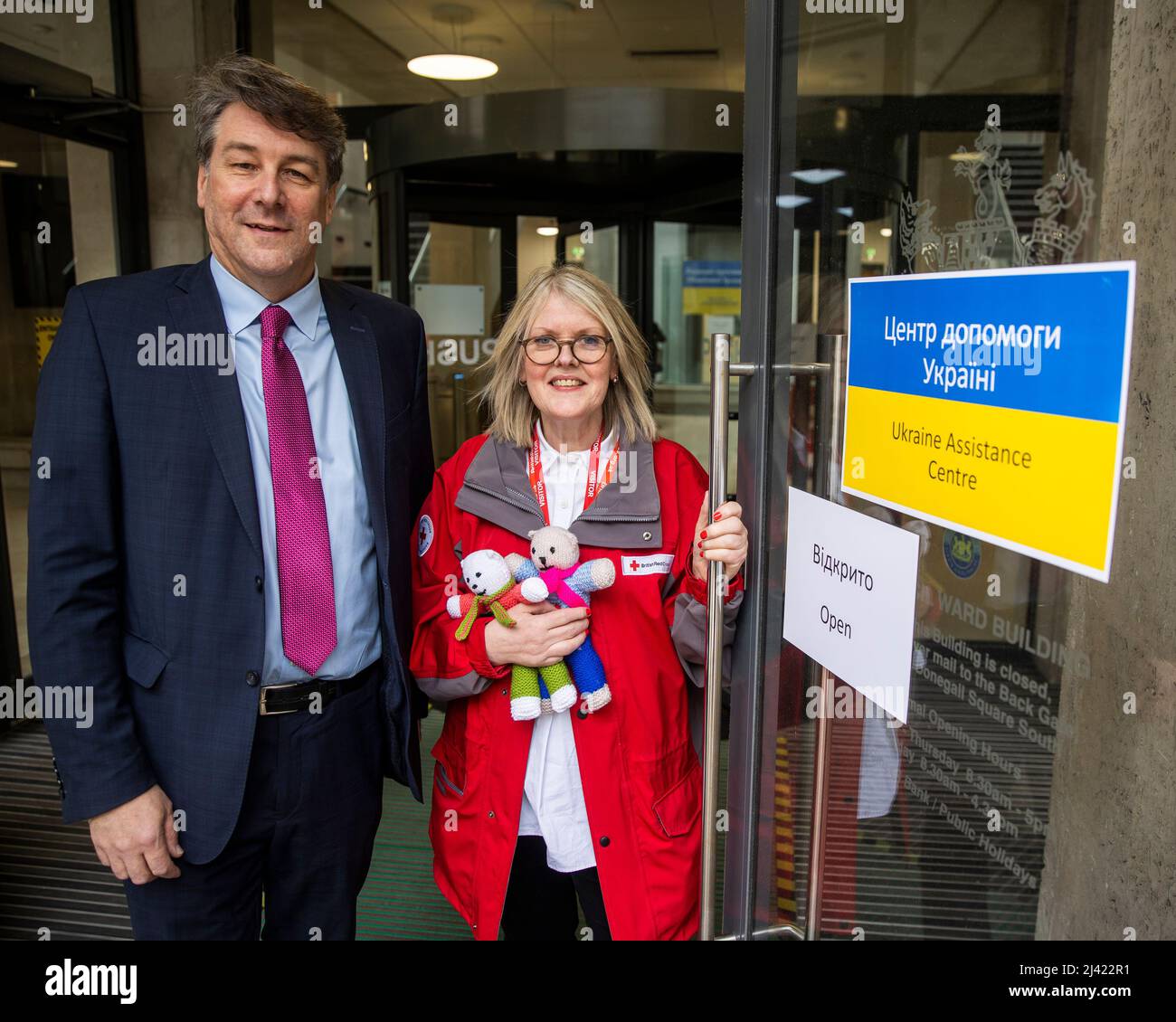 (from left) Ian Snowden, Head of Ukraine Support in Northern Ireland ...