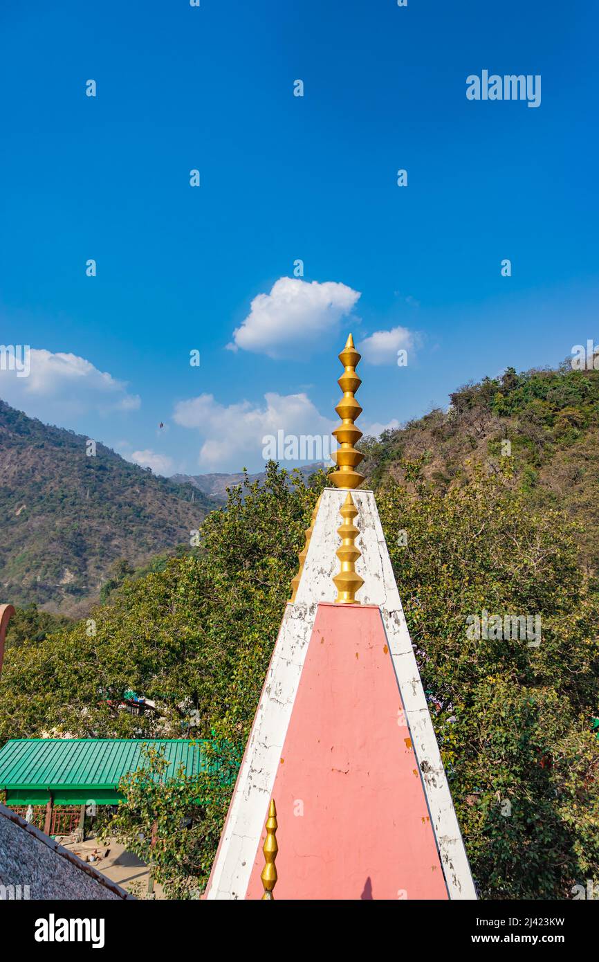 indian temple dome top architecture from different angle image is taken ...