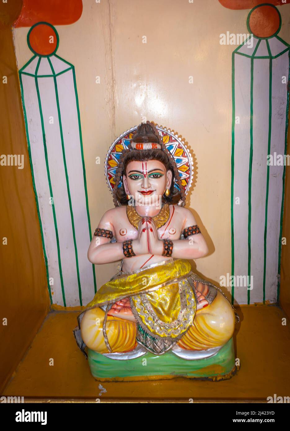 hindu religious god statue from different angle image is taken at ...