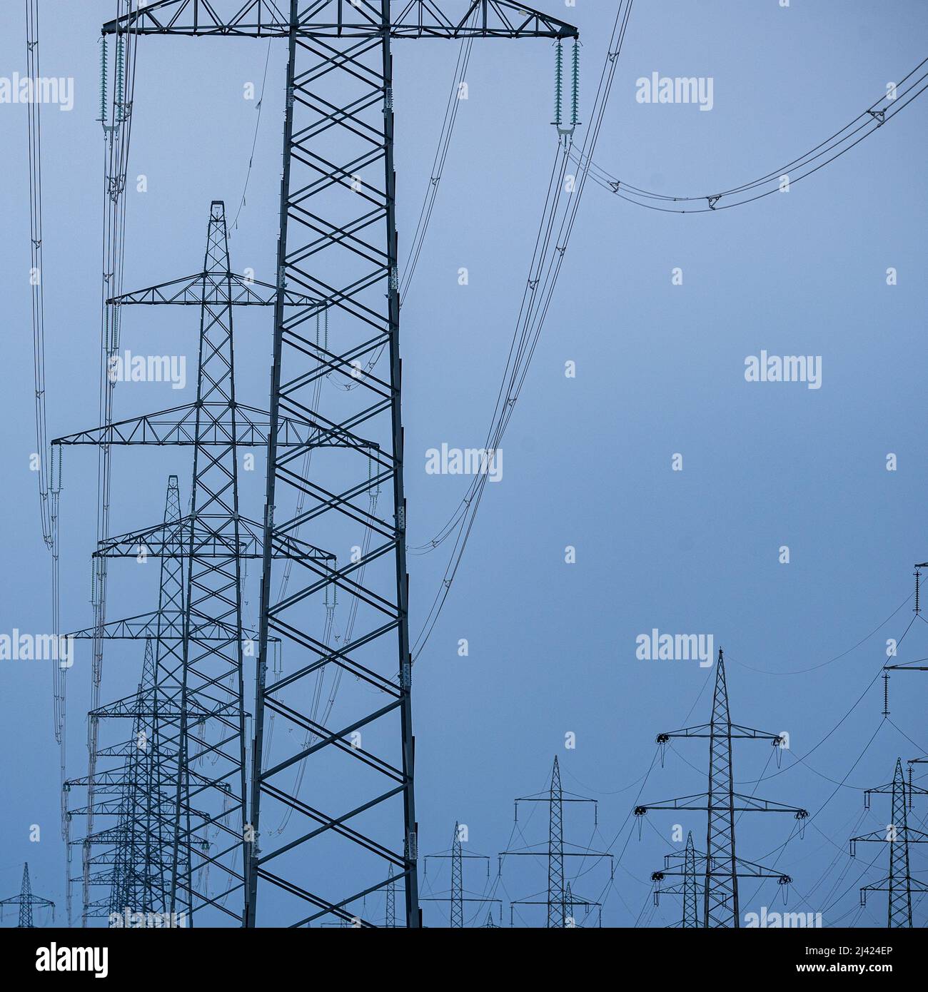 Power grid for energy supply Stock Photo - Alamy