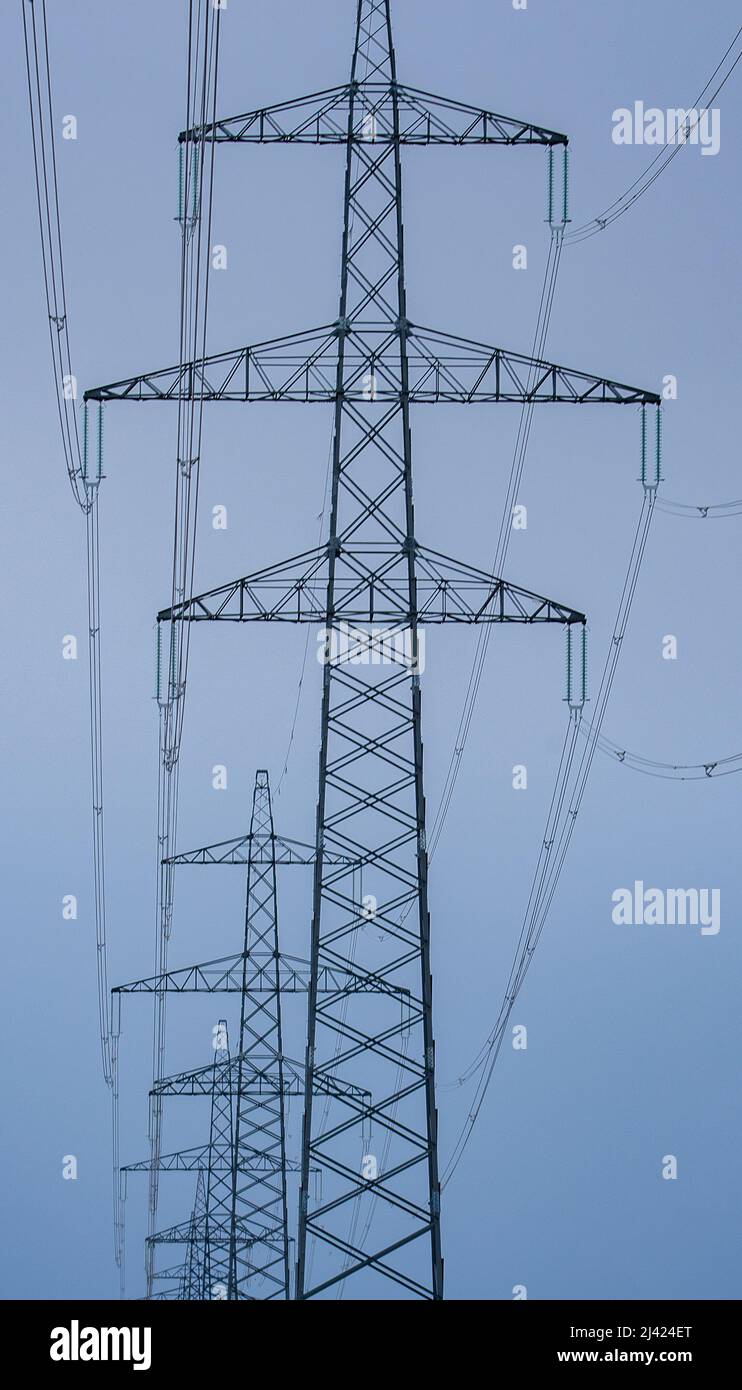 Power grid for energy supply Stock Photo - Alamy