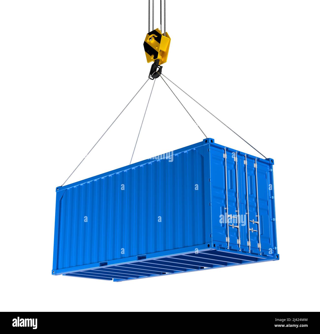 Blue building containers, cargo containers, residential containers. 3d ...