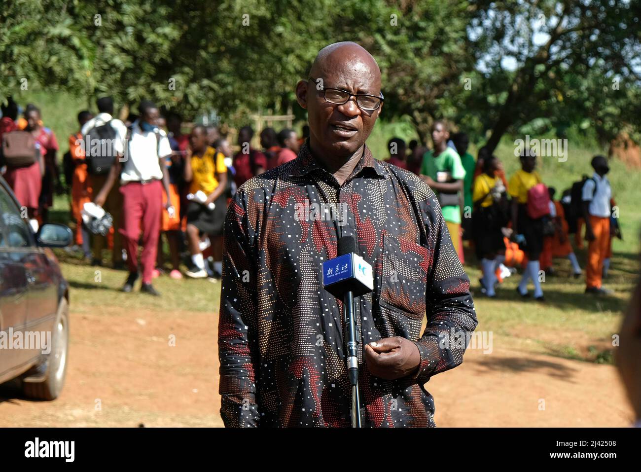 Wakiso, Uganda. 5th Apr, 2022. Ephraim Muwonge, deputy headmaster of ...
