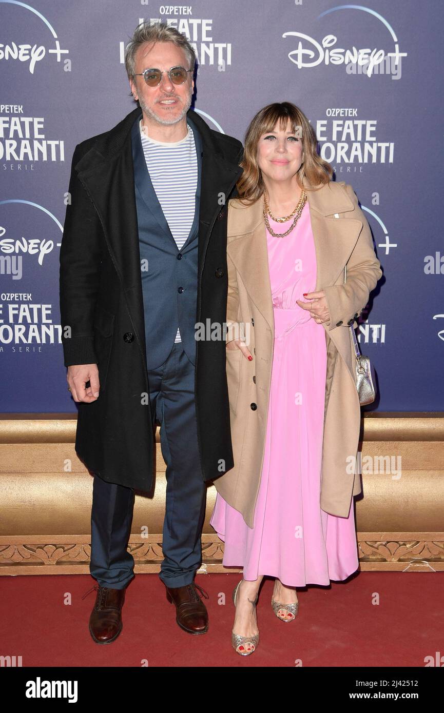 Max Vado and Michela Andreozzi attend the red carpet of the Disney ...