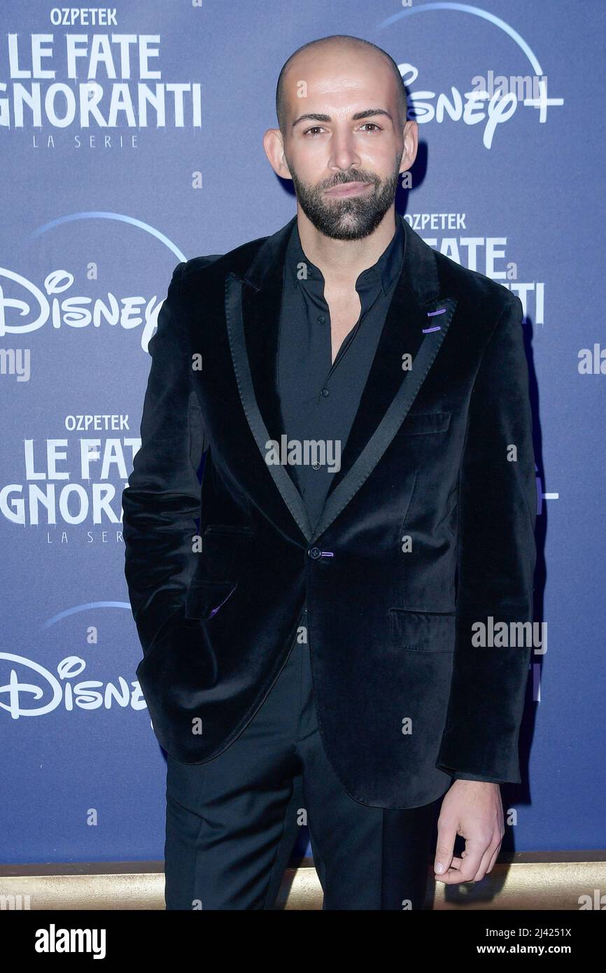 Angelo Rifino attends the red carpet of the Disney series Le fate ...