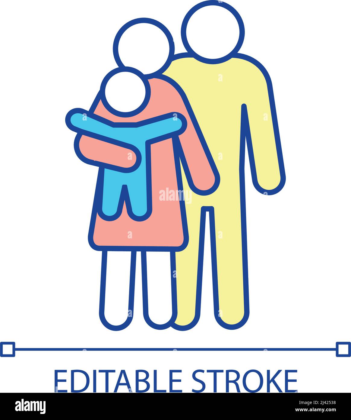 Family bond icon Cut Out Stock Images & Pictures - Alamy