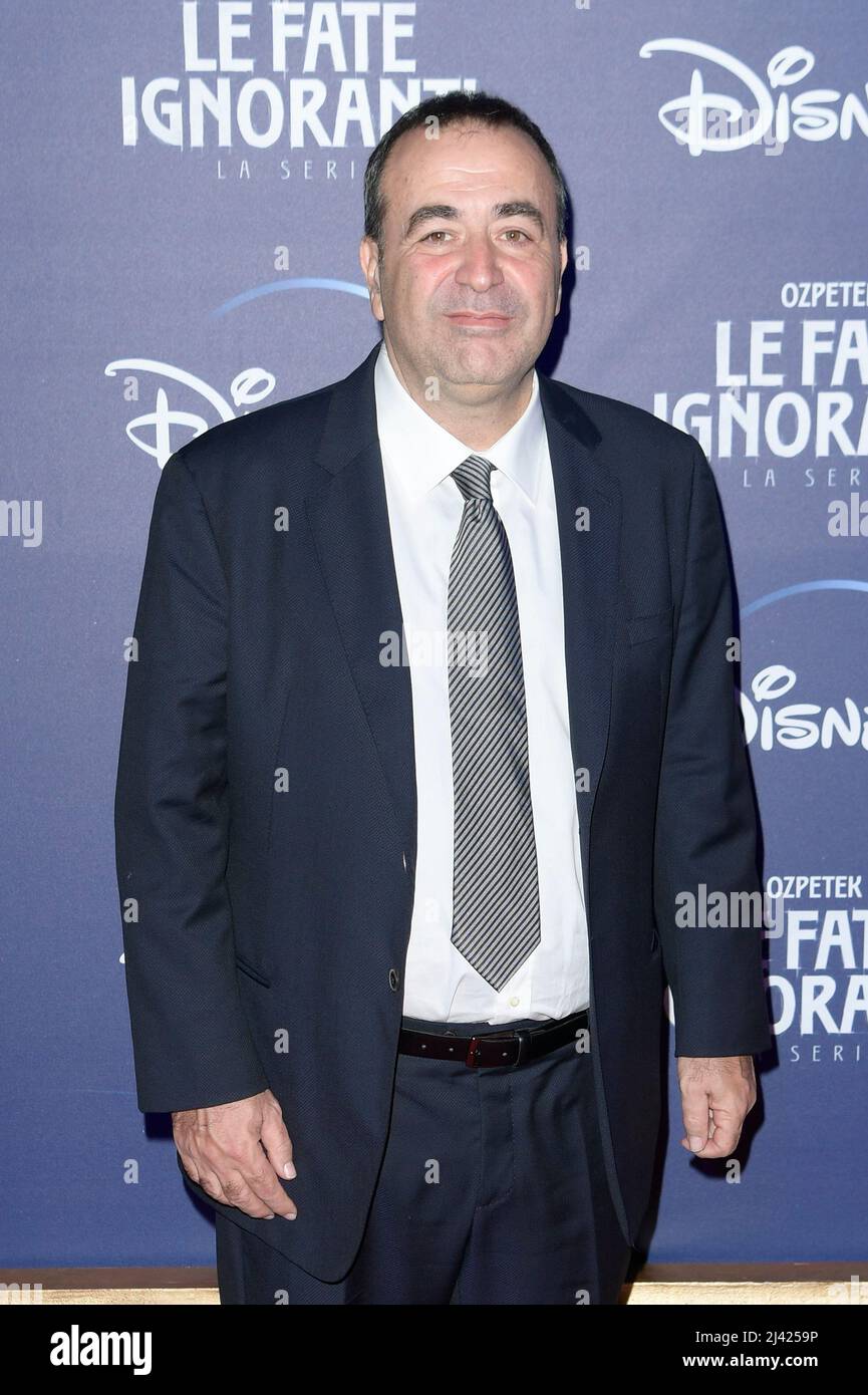 Gianluca Mazzella attends the red carpet of the Disney series Le fate ...