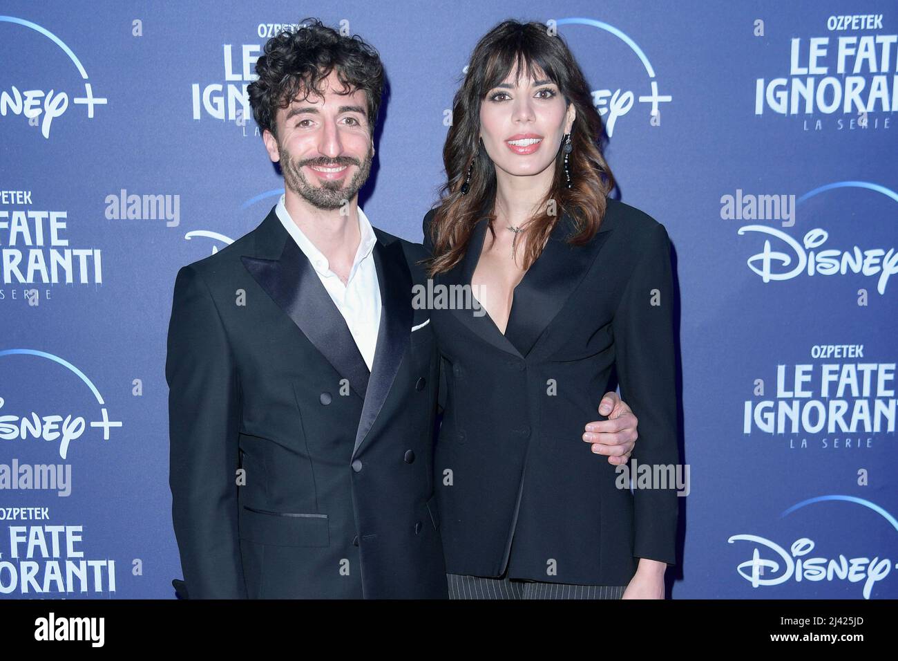 Samuel Peron and Tania Bambaci attend the red carpet of the Disney ...