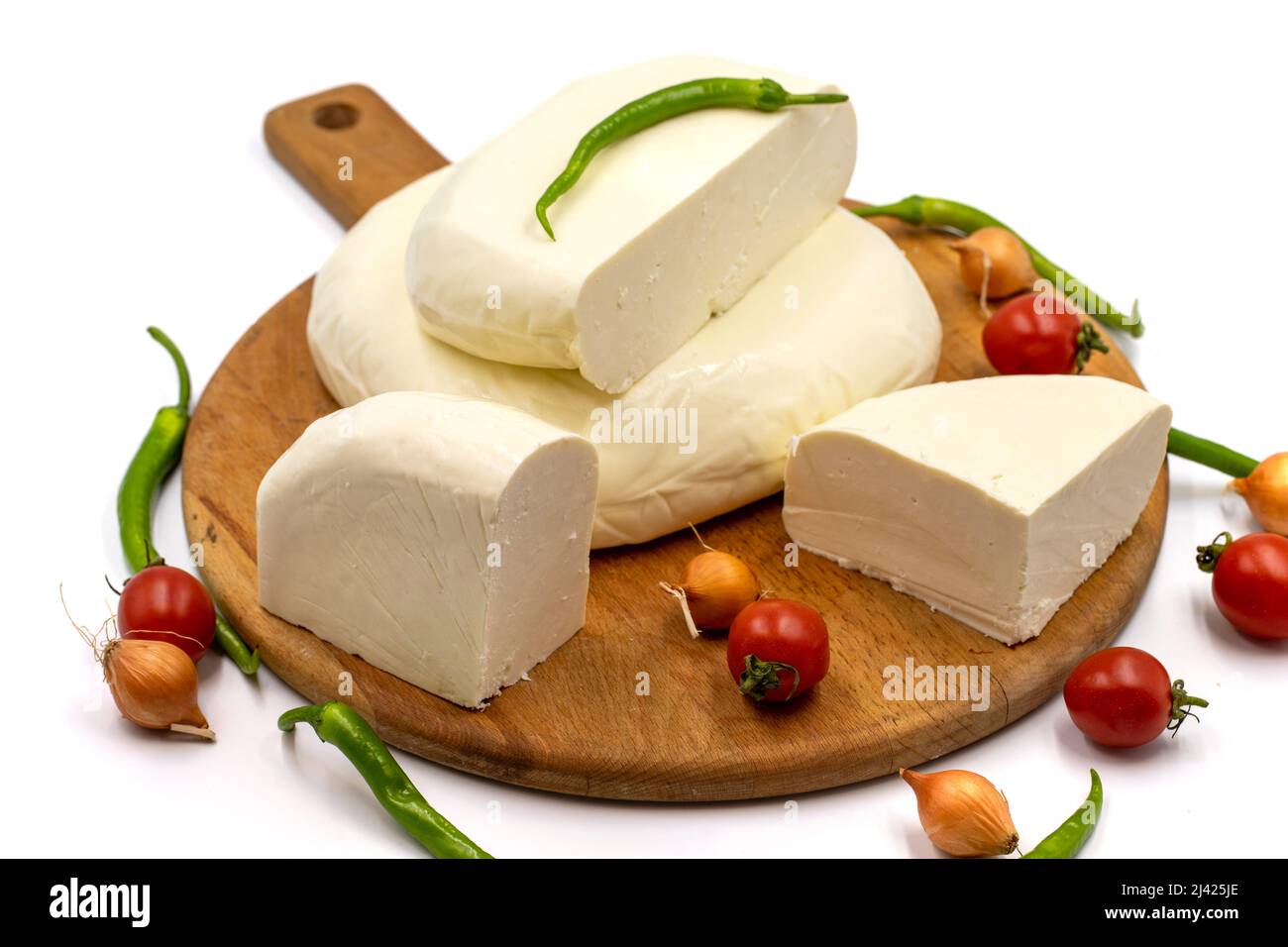 Feta cheese slice Cut Out Stock Images & Pictures - Alamy