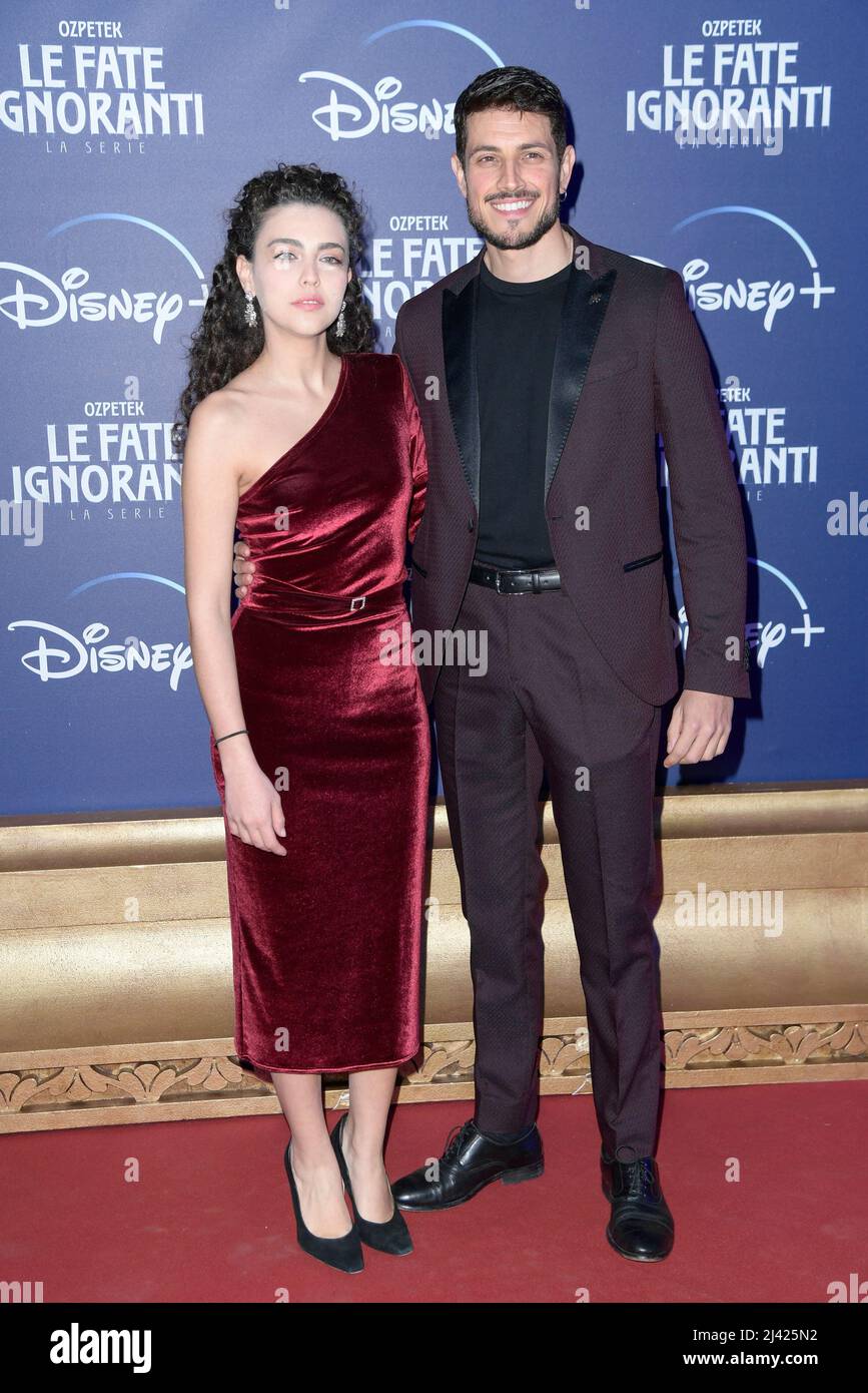 Manuel Caserio and Chiara Russo attend the red carpet of the Disney ...