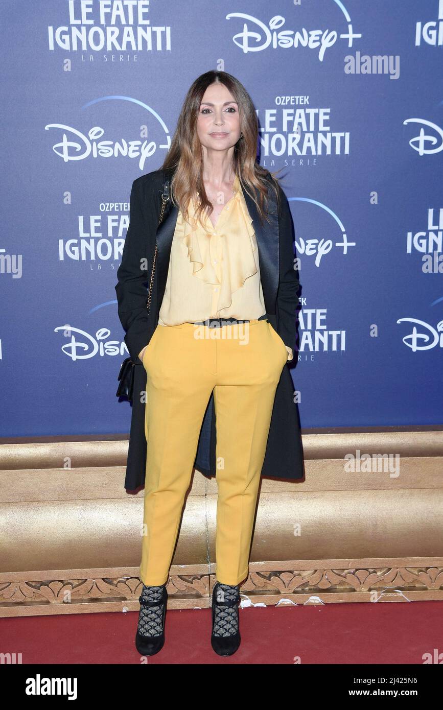 Elda Alvigini attends the red carpet of the Disney series Le fate ...