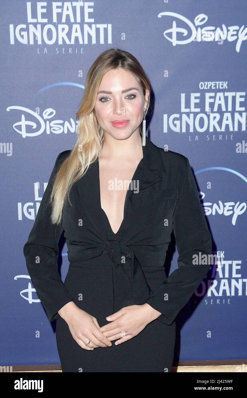Carolina Rey attends the red carpet of the Disney series Le fate ...