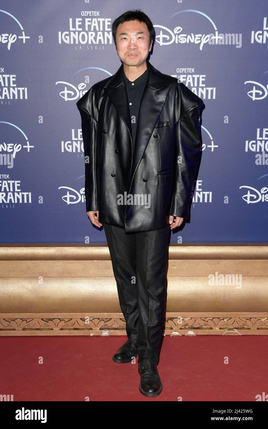 Shi Yang Shi attends the red carpet of the Disney series Le fate ...