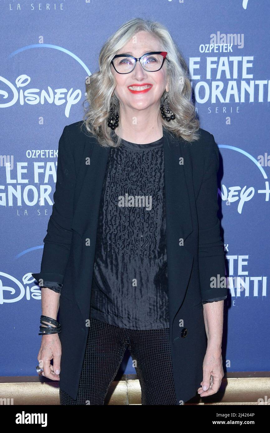 Lunetta Savino attends the red carpet of the Disney series Le fate ...