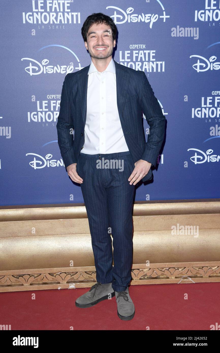 Andrea Dianetti attends the red carpet of the Disney series Le fate ...