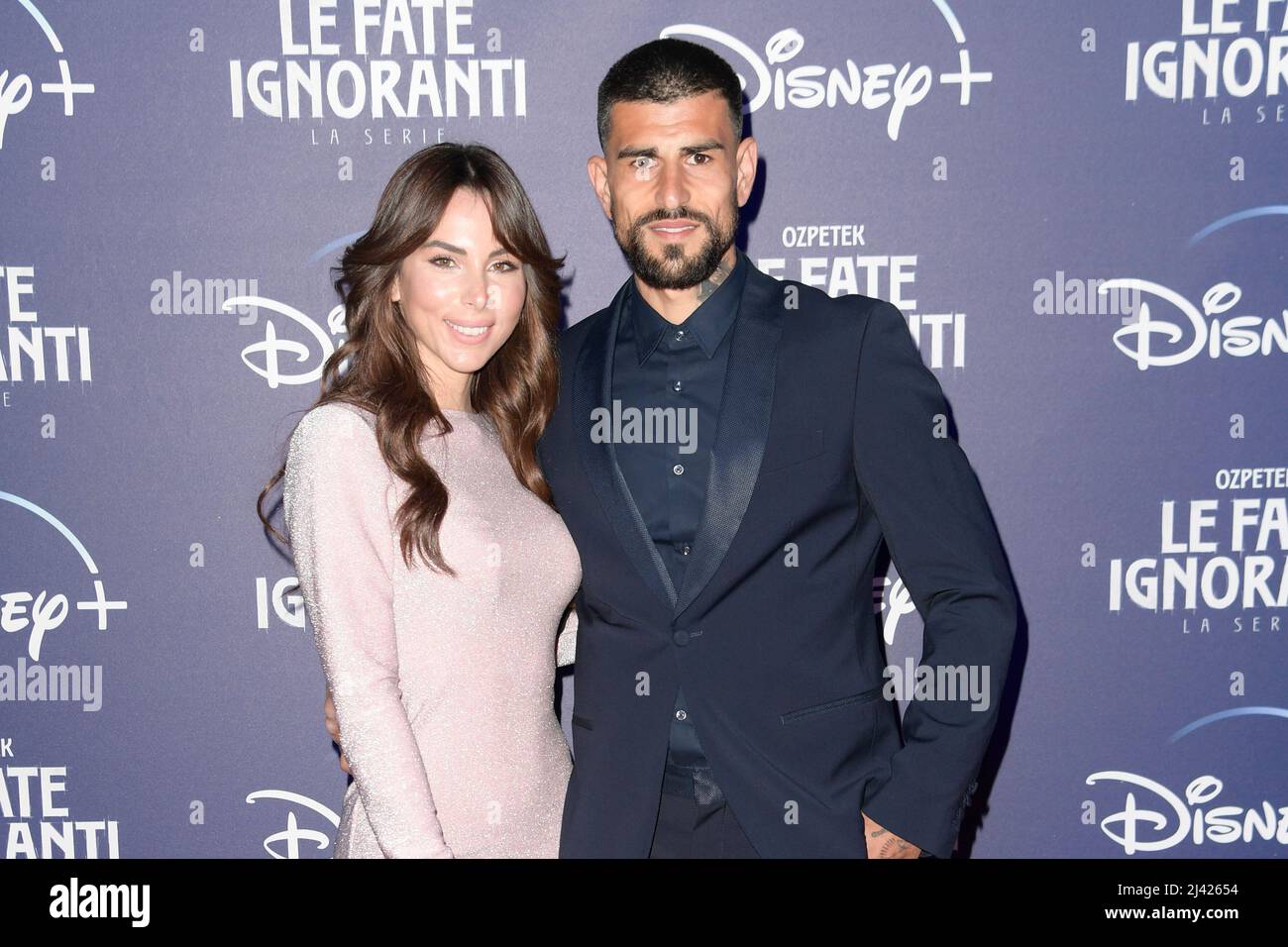 Micol Olivieri and Christan Massella attend the red carpet of the ...