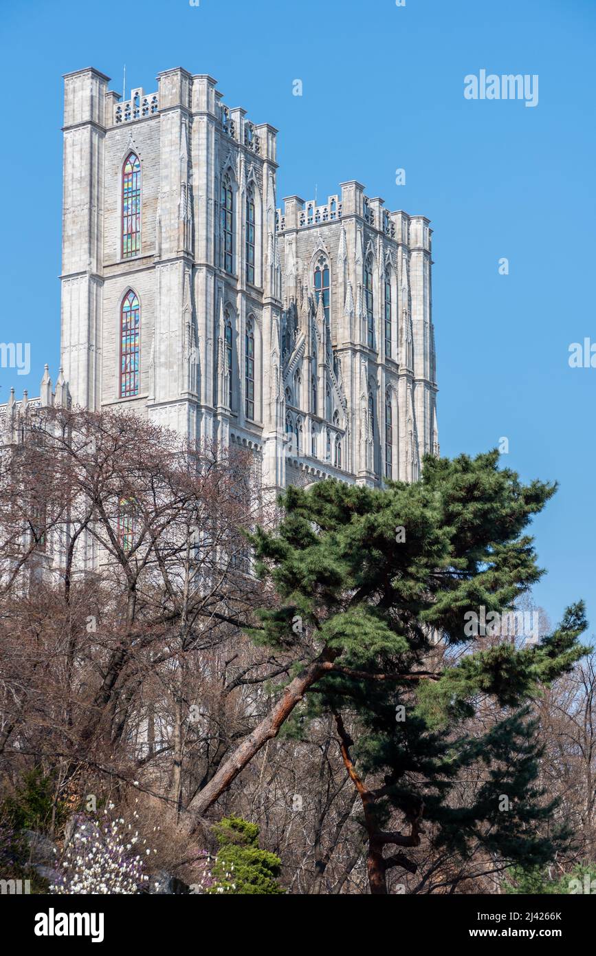 Kyung Hee University campus in Seoul South Korea on April 3 2022 Stock ...
