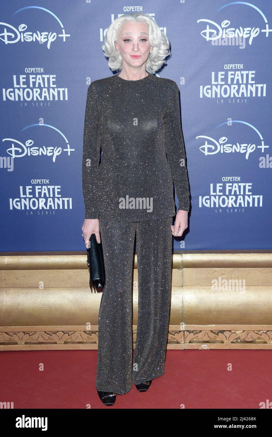 Drusilla Foer attends the red carpet of the Disney series Le fate ...