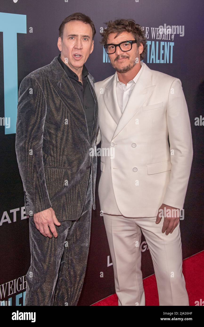 Nicolas Cage and Pedro Pascal attend "The Unbearable Weight Of Massive ...