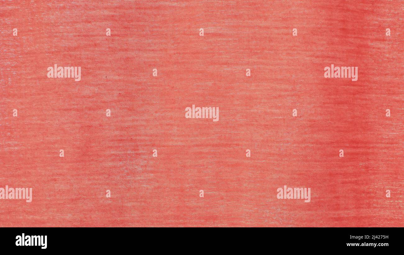 coral linen fabric texture as background. copy space for text or image ...
