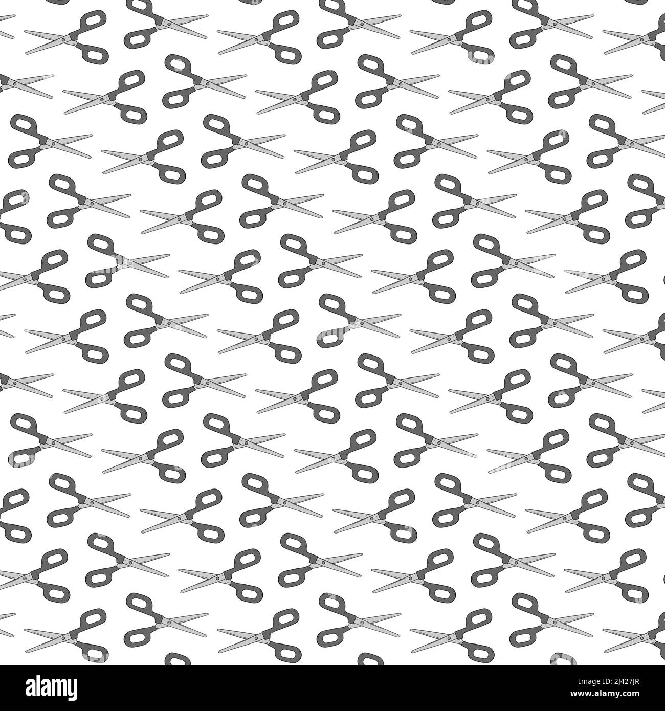 Vector illustration of scissors pattern Stock Photo - Alamy