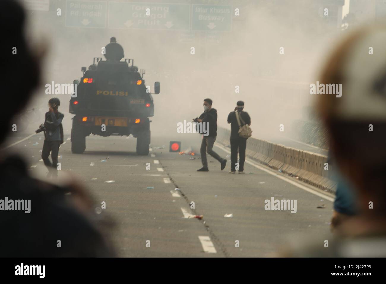 Jakarta, Jakarta, Indonesia. 11th Apr, 2022. Student demonstrations in ...